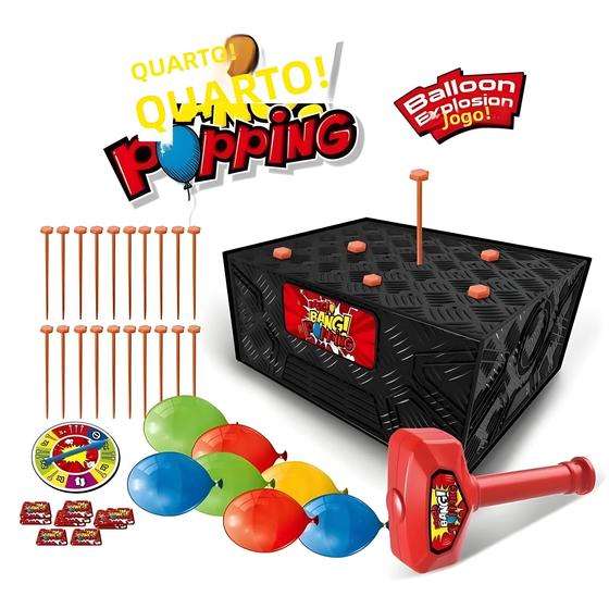 Crianças Jogo De Festa Engraçado Martelo Balão Explosão Caixa Excitado ...