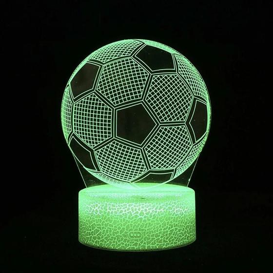 Cristiano Nathan LED 3D Night Light 7/16 Cores Iluminação Visual ...
