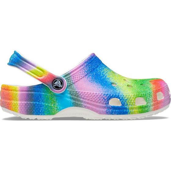 Crocs Classic spray dye clog white/multi - Outros Moda - Magazine Luiza