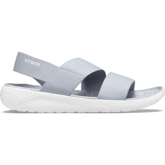 Crocs literide stretch sandal w light grey/white - Outros Moda e ...