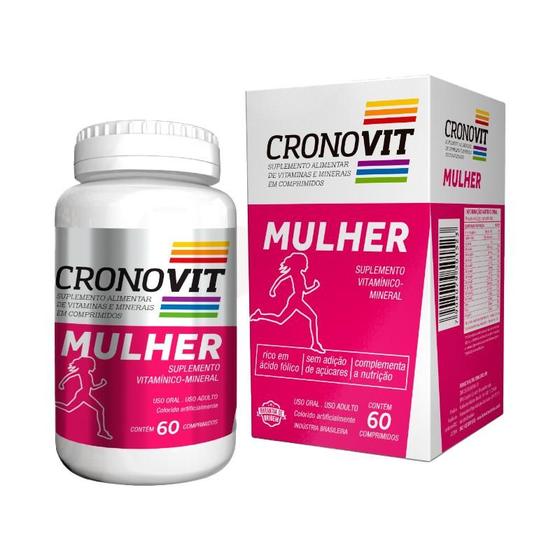 Cronovit Mulher 60 Comprimidos - Multivitamínico / Polivitamínico ...