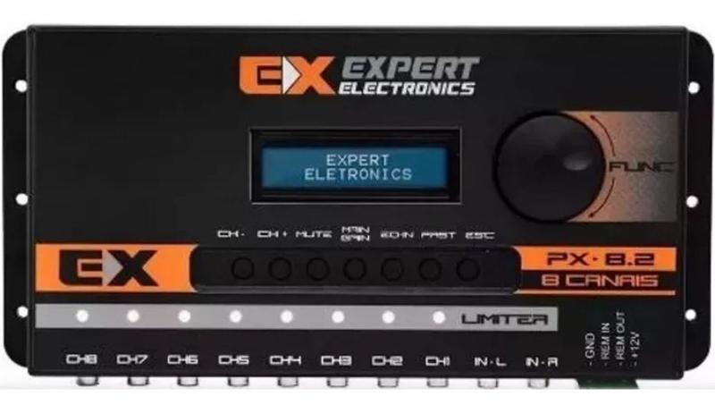 Crossover Expert Eletronics PX-2 6 px2 Canais Processador Áudio Digital ...