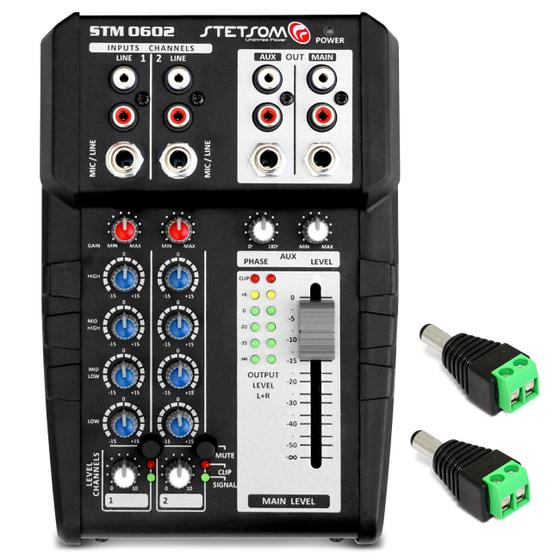Crossover Stetsom STM0602 Stereo 12V 2 Canais 6 Vias Equalizador 4 ...
