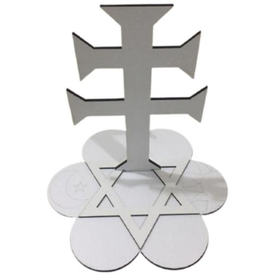Cruzeiro Santo Daime Altar Mestre Irineu - Madeira Mdf Branco - AM ...