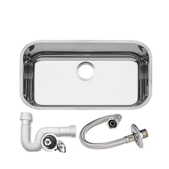 Cuba Aço Inox Tramontina Prime N2 56x34x17 Com Válvula Sifão - Pia e ...