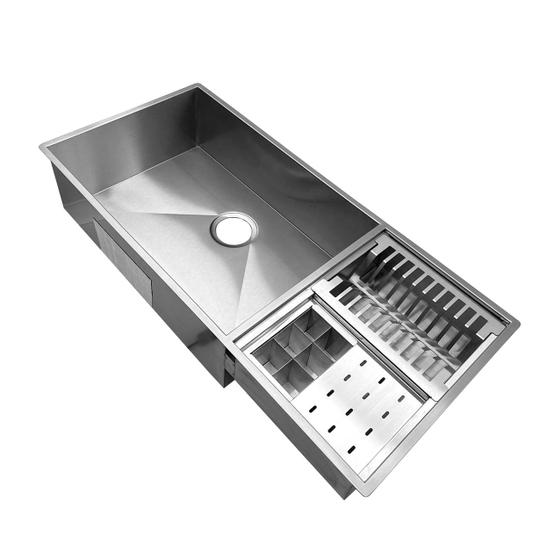 Cuba Cozinha com Calha Inox 304 Úmida Integrada Cozix 80x40cm Cozix ...