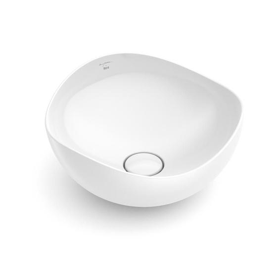 Cuba De Apoio Redonda Ruy Ohtake 37,5cm Branco Brilho Roca - ROCA ...