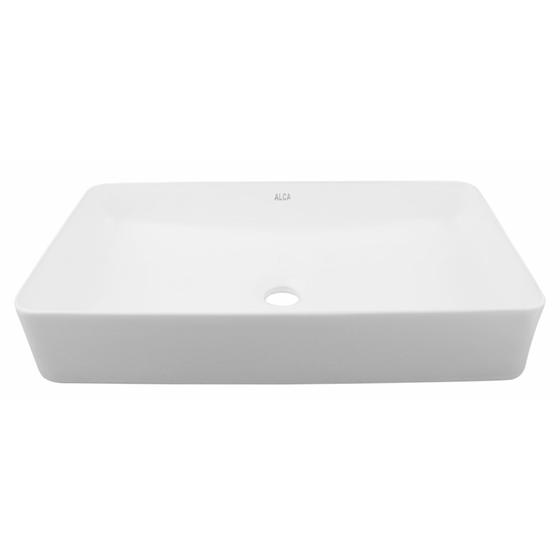 Cuba de Banheiro Louça Retangular de Apoio Branca 60,5 x 35cm - Alca ...