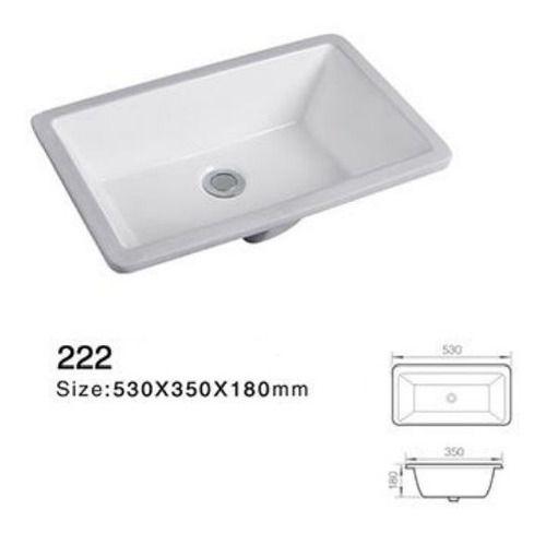 Cuba De Embutir Retangular 53x35cm Branca - SOLLUX - Banheiro ...