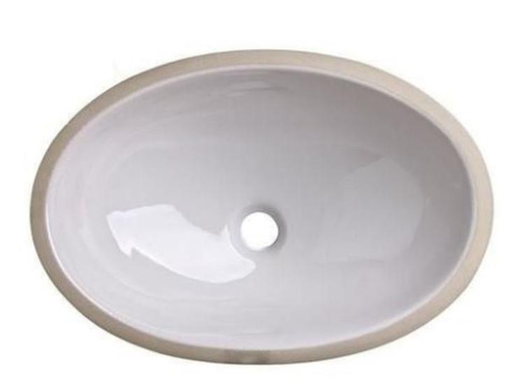 Cuba de Louça e Banheiro Oval Embutir Branca 39x30x13cm - Onix - Cuba ...