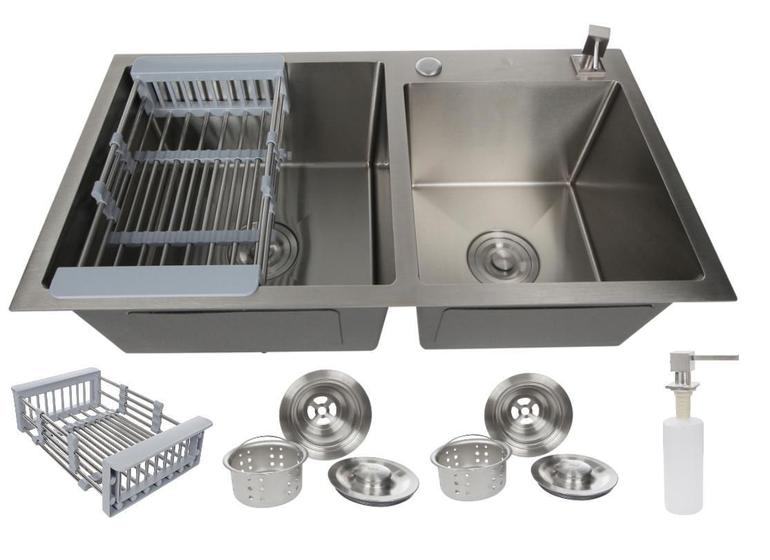 Cuba Gourmet Dupla Quadrada Aço Inox 304 Escovada 78X43Cm - Stillus ...