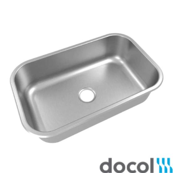 Cuba Pia Cozinha De Embutir Invicta Docol Inox Acetinado 56x34x15 ...