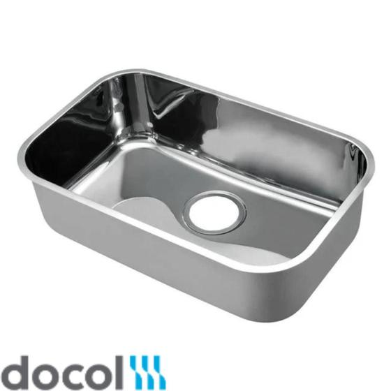 Cuba Pia Cozinha De Embutir Invicta Docol Inox Alto Brilho 56x34x18 ...