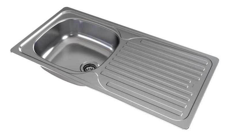 Cuba Pia Cozinha Docol Evoluto Inox Polido Com Válvula E Furo Para ...