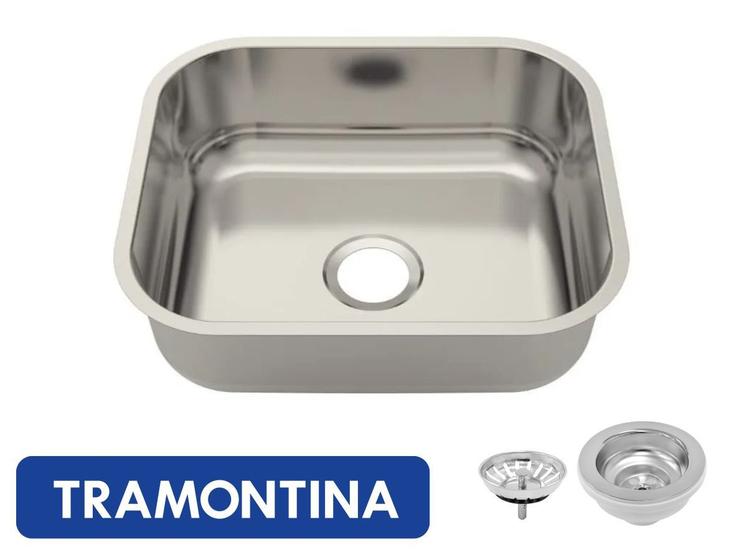 Cuba Pia Cozinha Tramontina 40x34x14 Aço Inox - Pia e Cuba de Cozinha ...