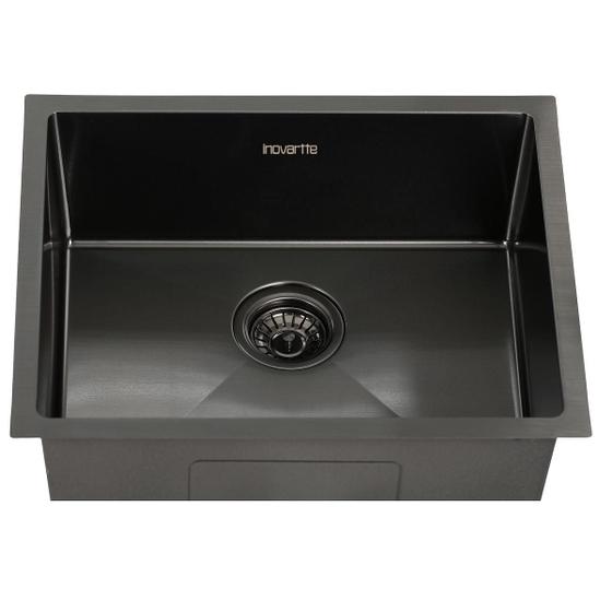 Cuba Preta Black Cozinha Gourmet Moderna em Aço Inox 304 com Válvula ...