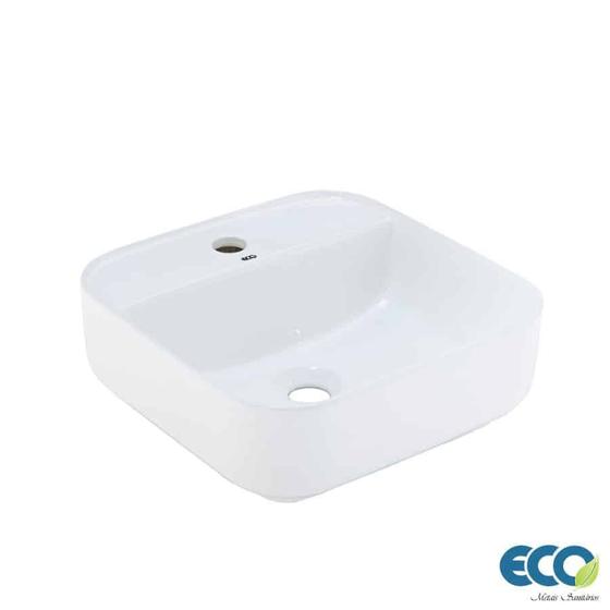 Cuba Quadrada Mesa 40cm 67600 Branca - Eco Metais - Cuba de Apoio para ...