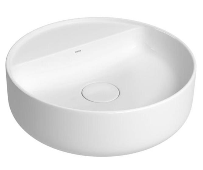 Cuba redonda de apoio com mesa 40cm deca slim branco l.12040.m.17 ...