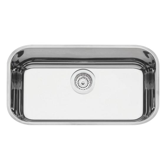 Cuba retangular de aço inox 56x34 com alto brilho tramontina ...