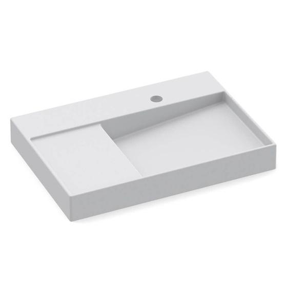 Cuba roca sobrepor retangular horizon 600x420x70 view branca - Banheiro ...