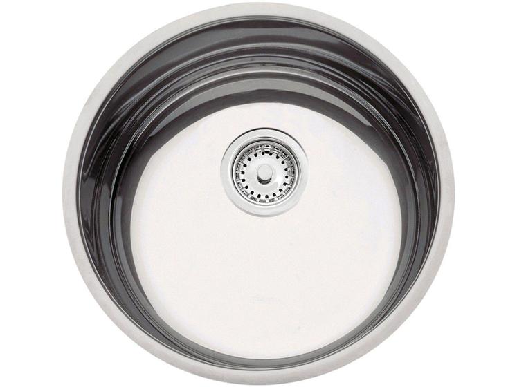 Cuba Simples de Embutir para Cozinha Tramontina - Inox Redonda 41x14cm ...