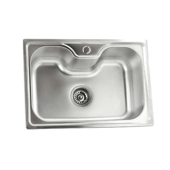 Cuba Simples Gourmet Inox Acetinado com Cesto Guimmis.casa - Cuba de ...