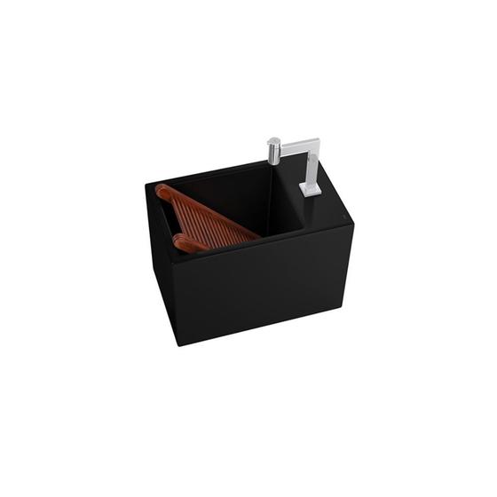Cuba Suspensa Retangular Multiuso com Mesa 40x35,5cm Ébano - Deca ...
