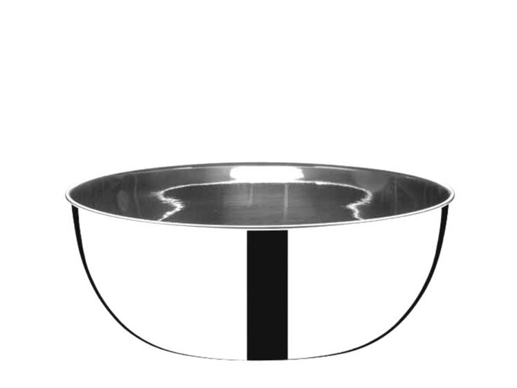 Cuba/Tigela/Bacia Inox Grande 8 Litros Art'Inox. Aço Inox Especial 304 ...