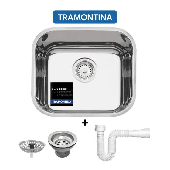 Cuba Tramontina Aço Inox Prime 40x34x17 Número N 0 Cozinha Pia Lavínia ...