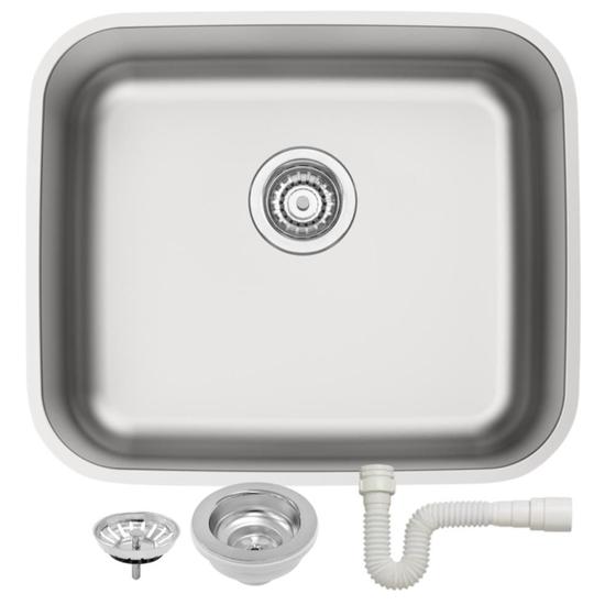 Cuba Tramontina Inox Pia Cozinha Dora 40x34 94017/112 com Válvula e ...