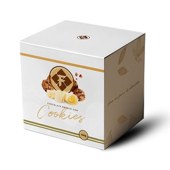 Cubo Bombons Branco Com Cookies 100g - Ferana Chocolates - Bombom ...