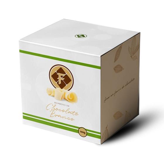 Cubo Bombons De Chocolate Branco 100g - Ferana Chocolates - Bombom ...