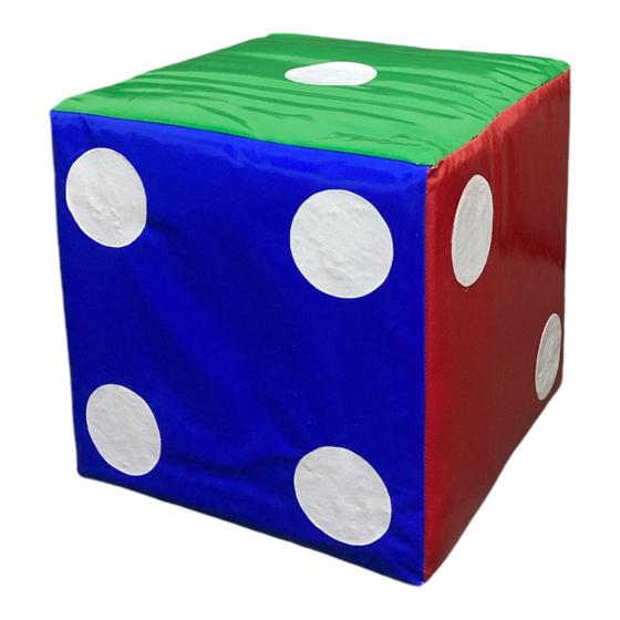 Cubo Dado Gigante Com Pontos Em Espuma Brinquedo Educativo - Cantinho ...