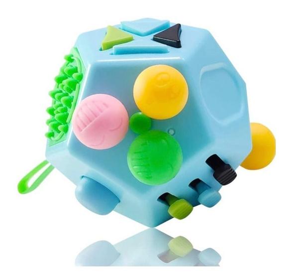 Cubo Do Relevo Dado De Descompressão Fidget Toy Sensorial - Mega Block ...