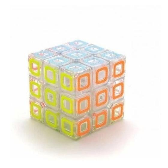 Cubo Mágico 3x3 Transparente Anti-stress Cubo Tec - Braskit - Cubo Mágico - Magazine Luiza