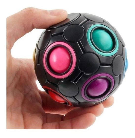 Cubo Mágico Bola Fidget Toy Puzzle Rainbow Ball Anti Estress Pop It ...
