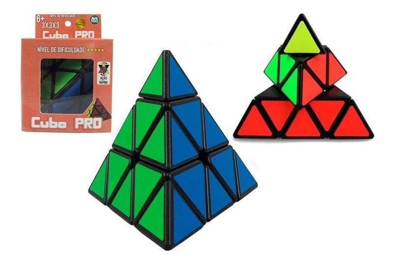 Cubo Magico Pirâmide Triângulo Profissional Fundo Preto - Moyu Rubik ...