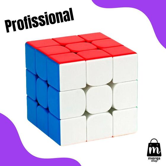Cubo Mágico Profissional Original 3x3 Giro Rápido e Suave Anti-Stress ...