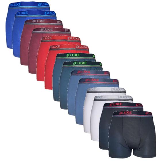 Cuecas Box Plus Size Tamanhos Grandes 10un+12 Meia Cano Alto - D'Luxe ...