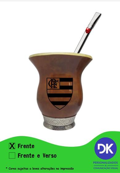 Cuia em Purungo com bomba em inox gravação do Flamengo - Dk ...