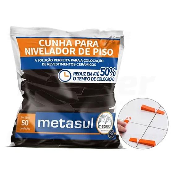 Cunha para Porcelanato Piso Clips Nivelador 50 Peças - Metasul ...
