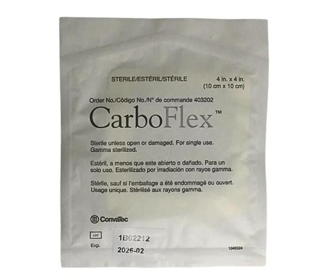 Curativo Carvão Ativado Carboflex 10X10 Cm 1 unid - Convatec - Curativo ...