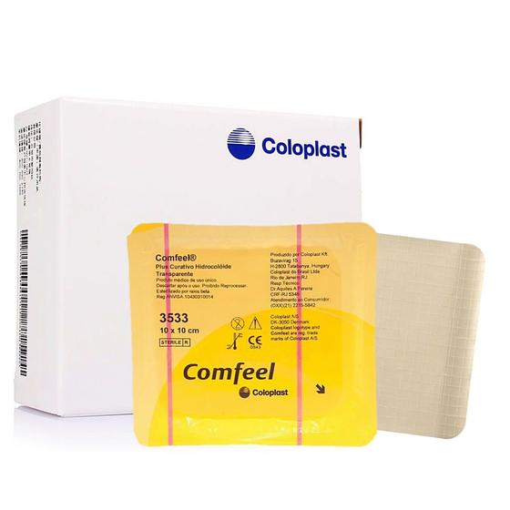 Curativo Comfeel Coloplast Transp ref 3533 10x10cm - unidade - Curativo ...