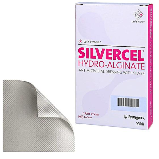 Curativo Silvercel Hidroalginato com Prata 5x5cm - unidade - Systagenix ...