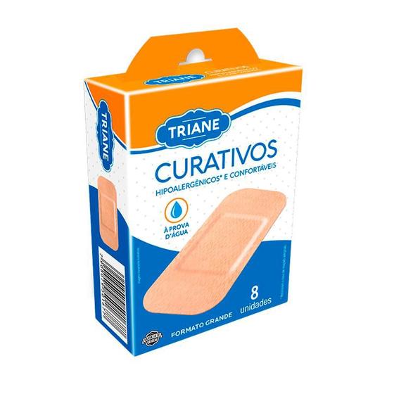 Curativos À Prova D'água Triane Formato Grande 8 Unidades - Curativo ...