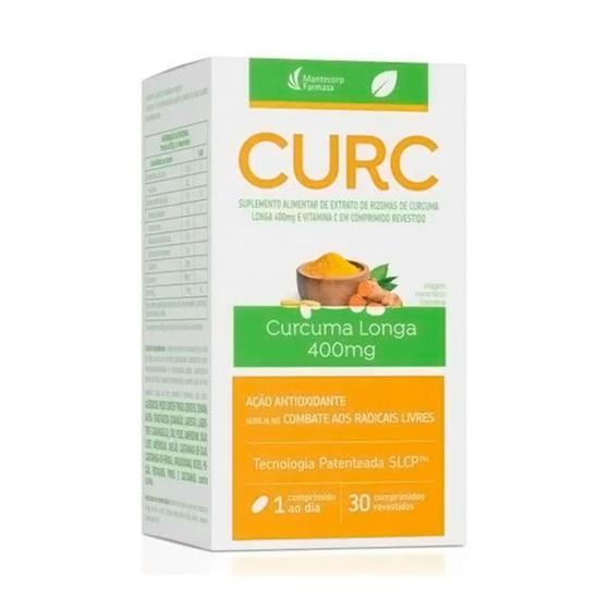 CURC Curcuma Longa 400mg com 30 Comprimidos Revestidos - Fitoterápicos ...
