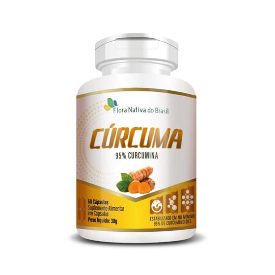 Cúrcuma 95% Antioxidante 60 Cápsulas - Flora Nativa - Flora Nativa do ...