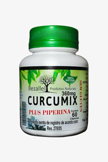 Curcumix 20 X Mais Forte (curcuma Longa L - Piper Nigrum ) - Bezallel ...