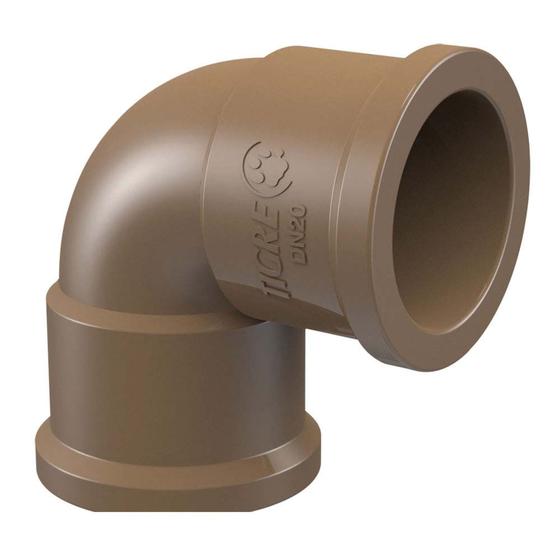 Curva 90 sold curta 25mm ou 3/4" marrom - tigre - Conexão Hidráulica Curva - Magazine Luiza