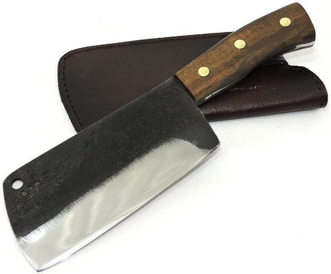 Cutelo Artesanal Estilo Antigo em Aço Carbono - Lâmina 15 cm - Cutelo ...